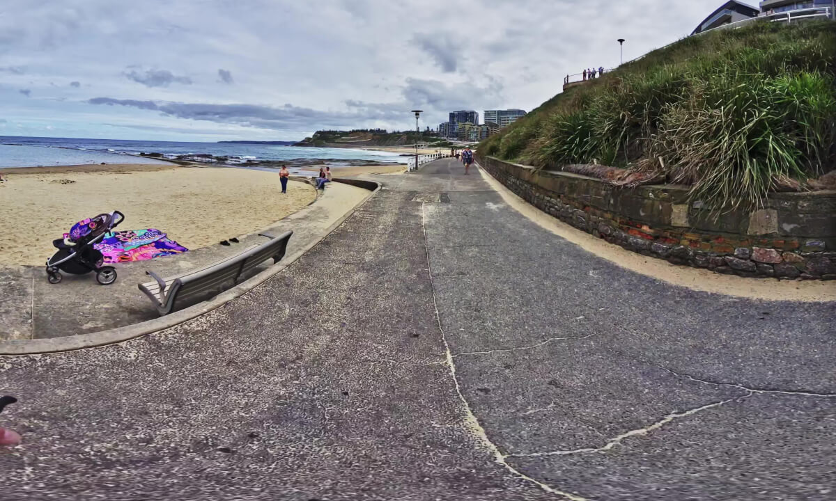 [3D 180VR 8K] Ep4 MV-HEVCv2 - Newcastle Bikepaths | DeoVR