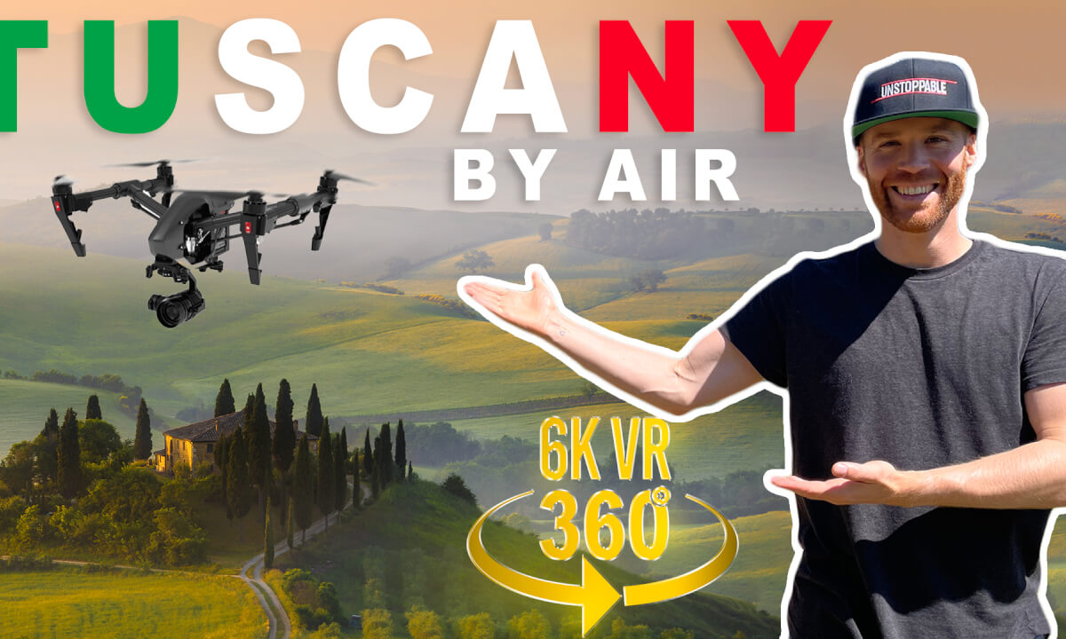 Beautiful Tuscany BY AIR! - Tuscany 6K 360 VR Video | DeoVR