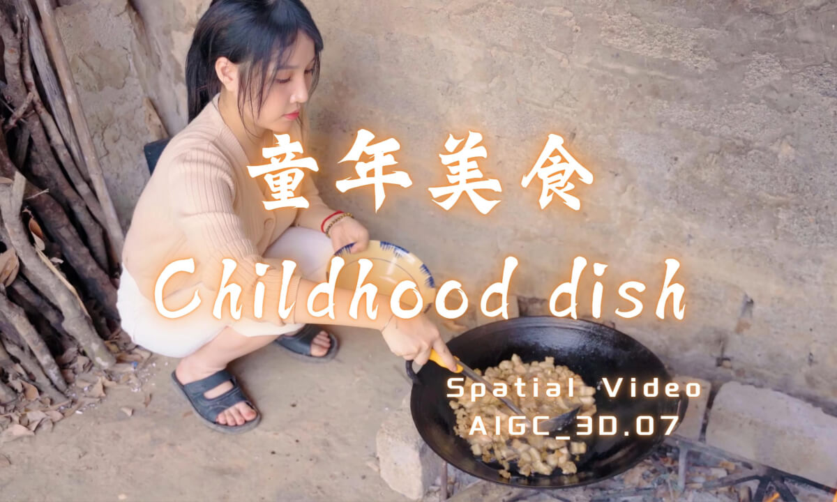 Childhood dish! Cooking outdoors alone in the mountains