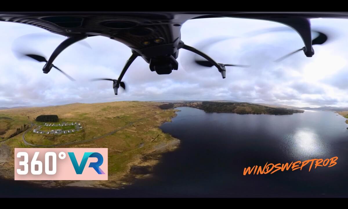 DJI Mavic 3 + Insta360 X4 | 360° 8K Drone Flight – Loch Doon, Scotland | WindsweptRob