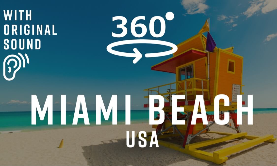 Miami Beach Walk | 360° Oceanfront Tour | DeoVR