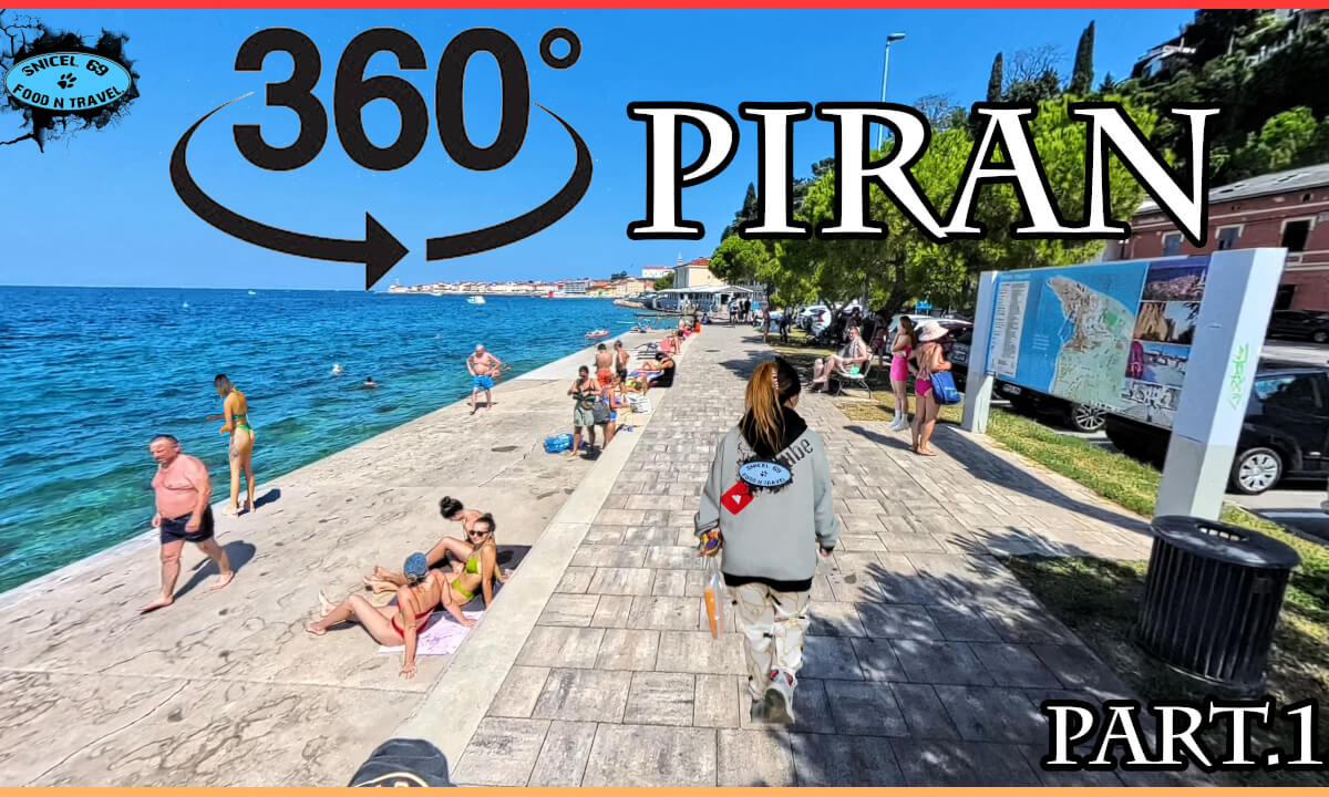 Piran city tour vr 360 video Part1 insta360 x4 | DeoVR