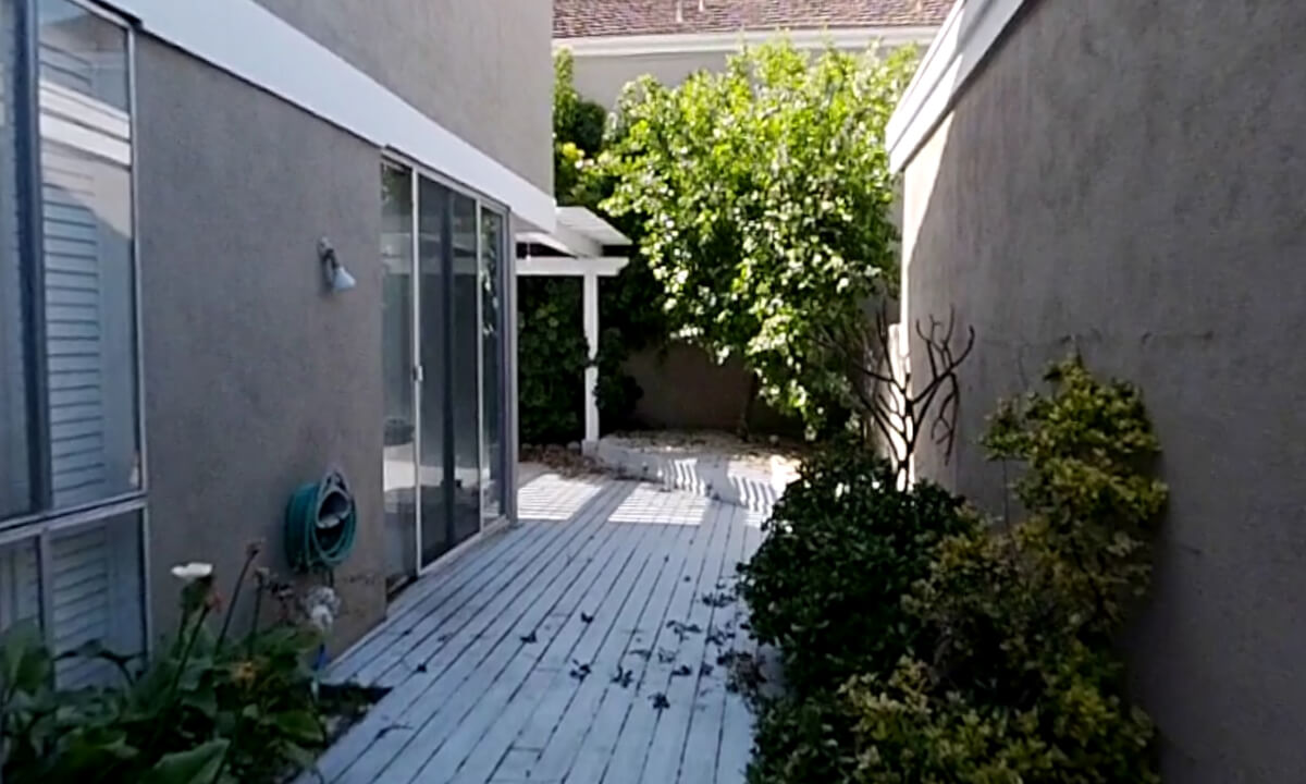 Messy yard to cleaner trimmed yard part 1 | DeoVR