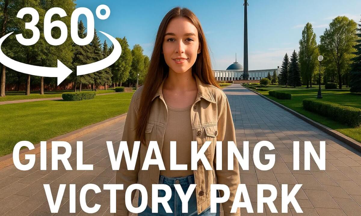 Insta 360 x4 Victory Park in Kyiv Walk 360 | DeoVR