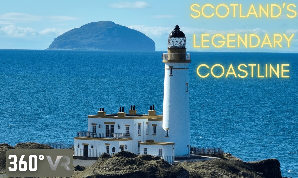 360° Drone Tour – Turnberry Castle, & Lighthouse | Birthplace of Robert ...