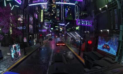 CyberPunk-like Night Drive【VRChat】 | DeoVR