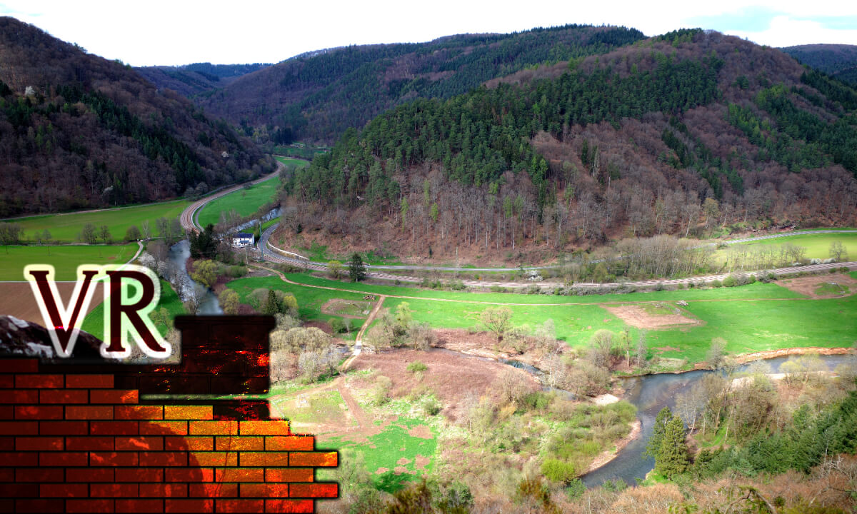 Cliff Vantage Point on the Roman Trail (Trier VR) - 8K 60fps