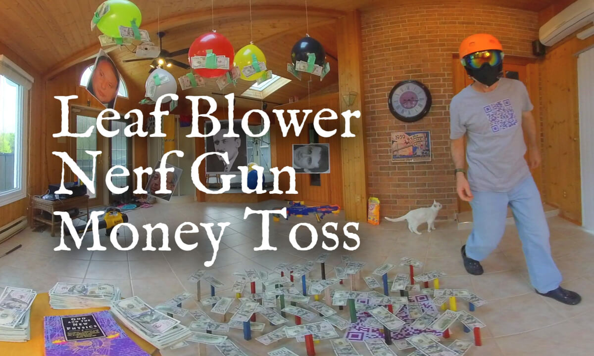 Leaf Blower Nerf Gun Money Toss // Temporal Agents Deployed // VR180