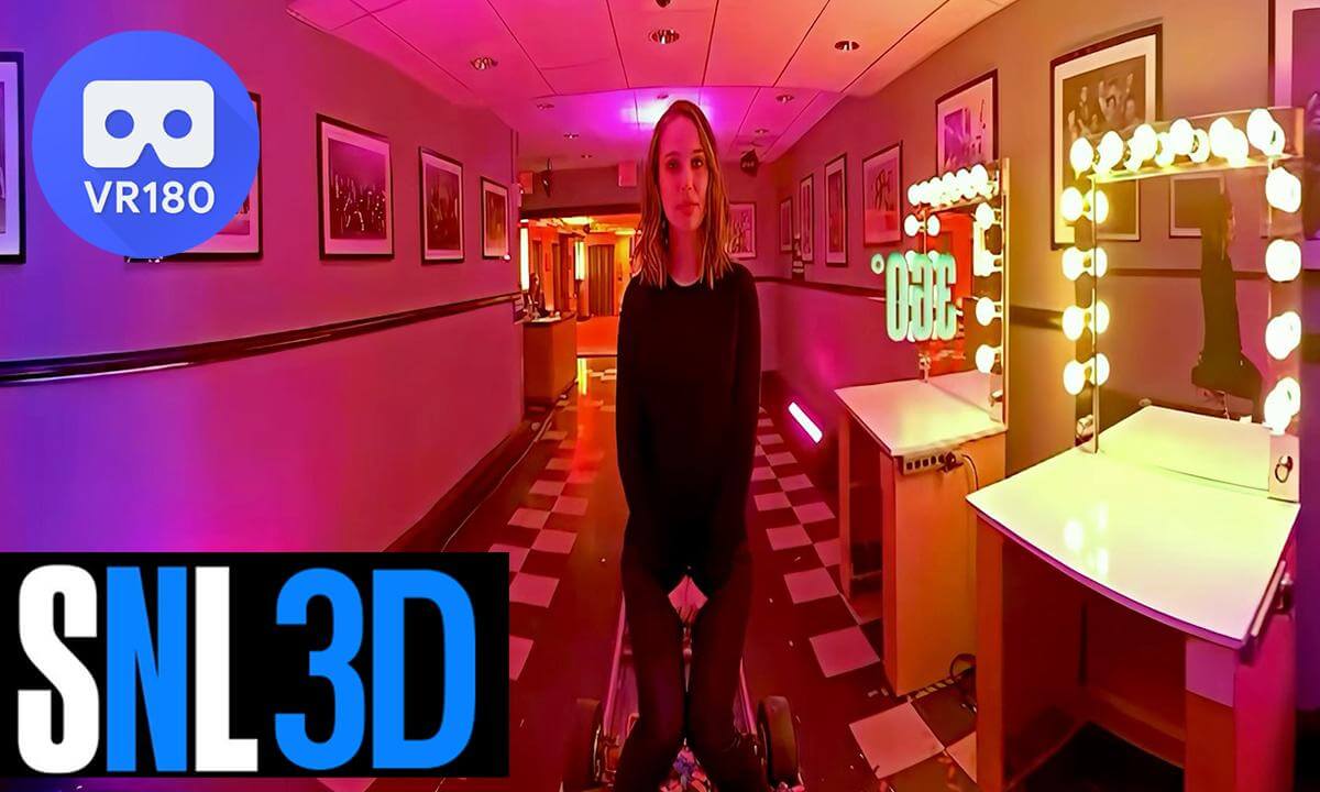 Natalie Portman Hallway - SNL | DeoVR
