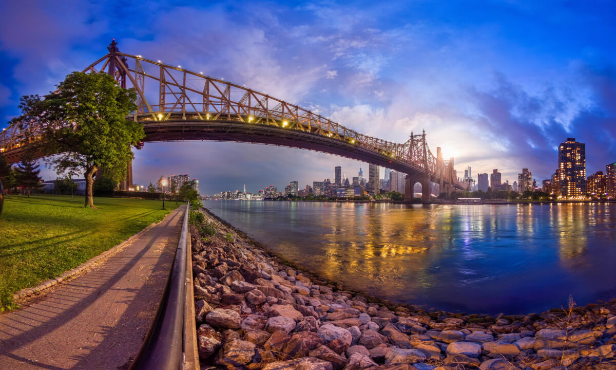 15K Version | Night Falls on Queensboro Bridge | 96MP Timelapse shot on ...
