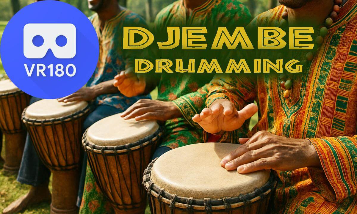 8K VR180 African Djembe Drumming & Dance | DeoVR