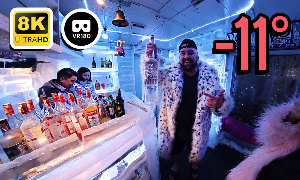 Thailand Ice Bar! - 8K 3D | DeoVR