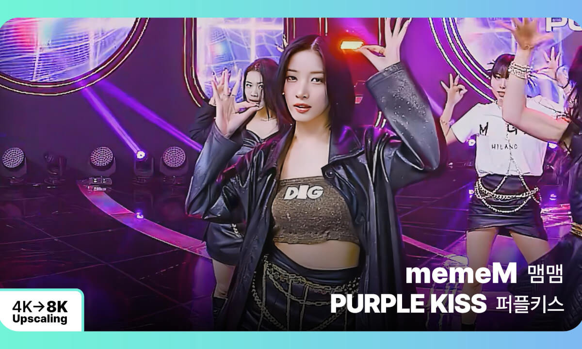 [8K Upscaling S3D] VENTA X -’THE SHOW’ : PURPLE KISS - memeM
