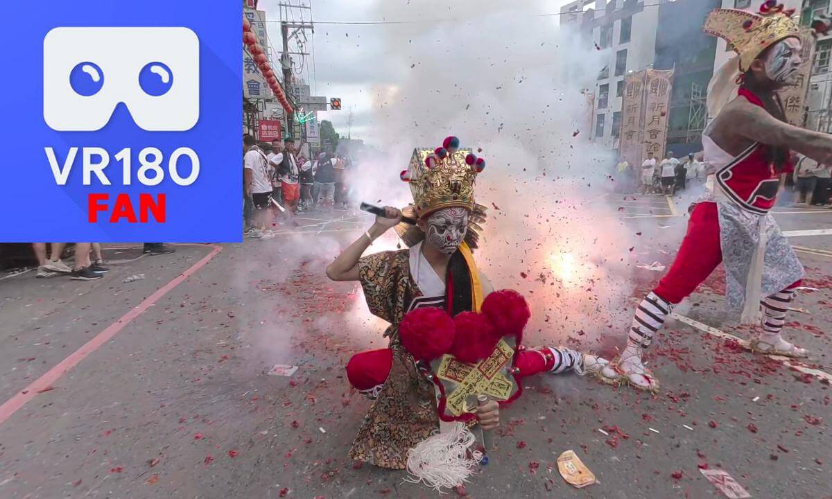 The Eight Generals stand tall before the blazing firecrackers, showing fearless strength and ...