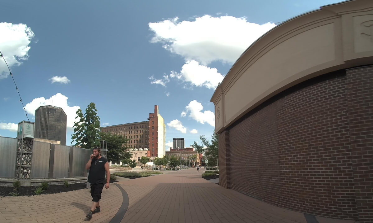 Mall to Capital St Taylor Books via Slack plaza and Brawley