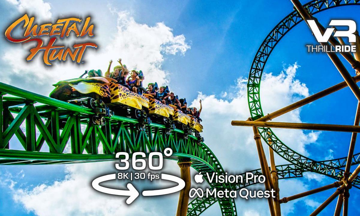 360° Cheetah Hunt 🐆 8K onride POV - The Ultimate Experience VR Roller ...