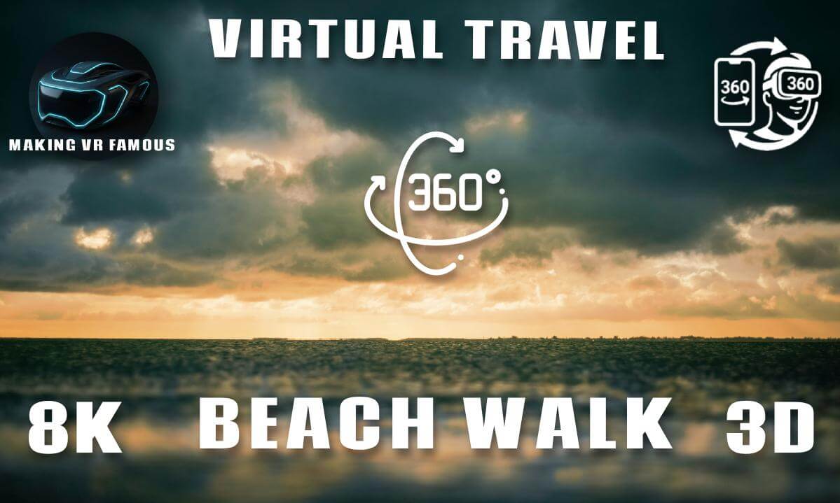 360 VR Beach Walk at Ullal Beach in 8K ASMR Coastal Sounds And Virtual ...