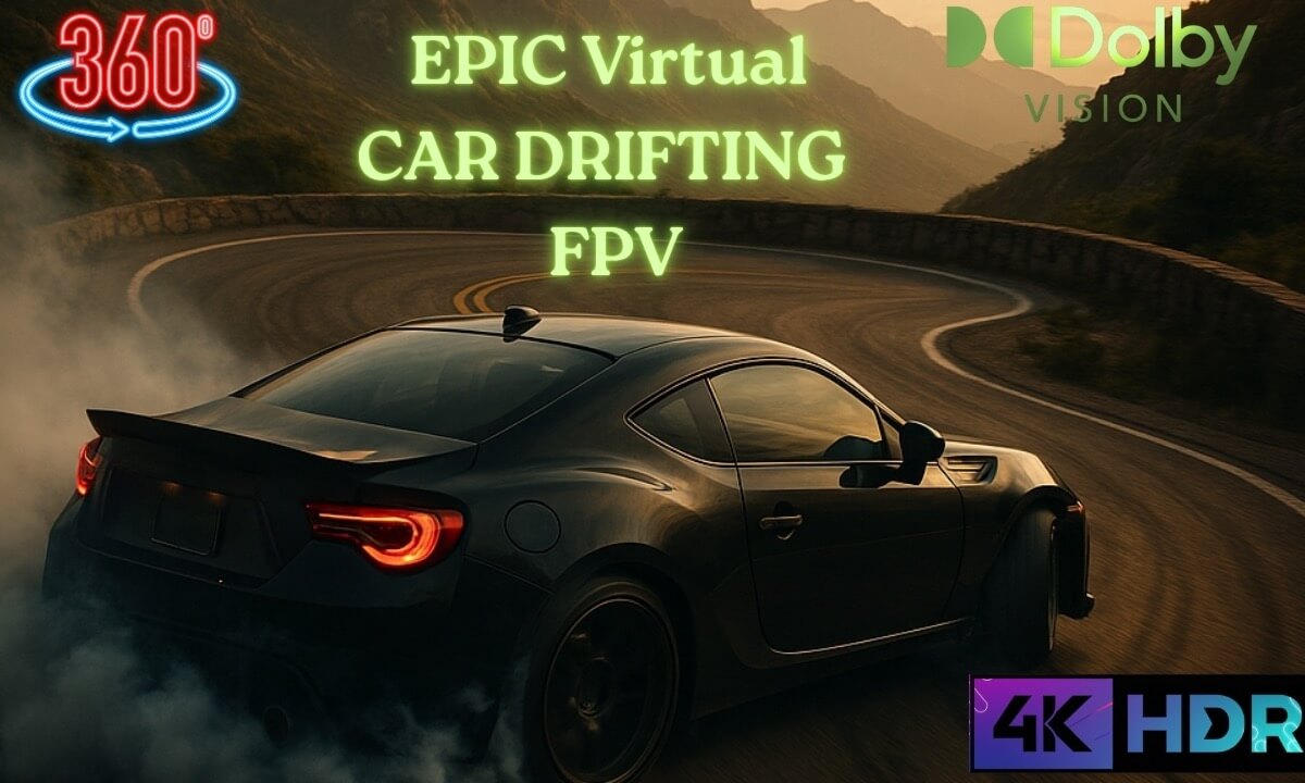 Epic Car Drifting IN VR 360°: FPV Virtual Car Racing Experience