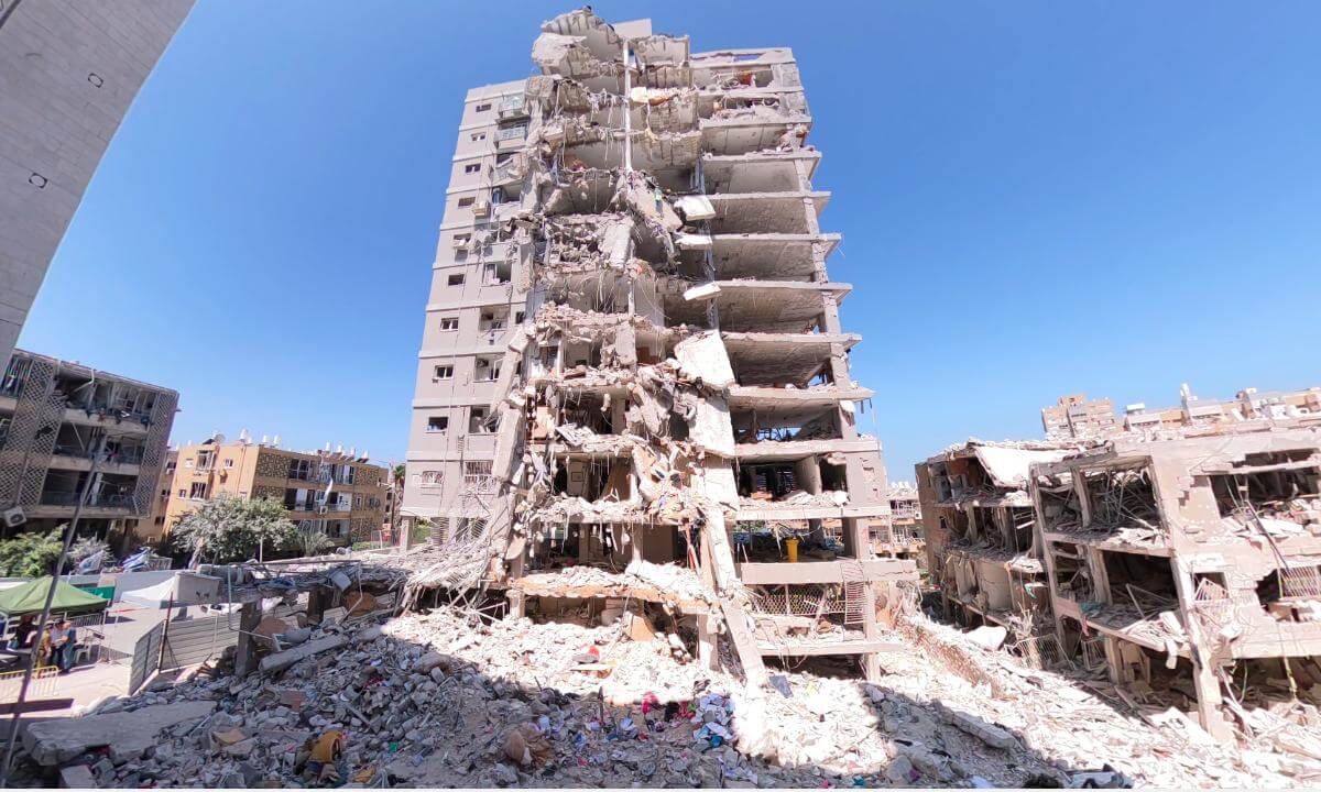 A missile strike on a populated area resulted in civilian casualties ...