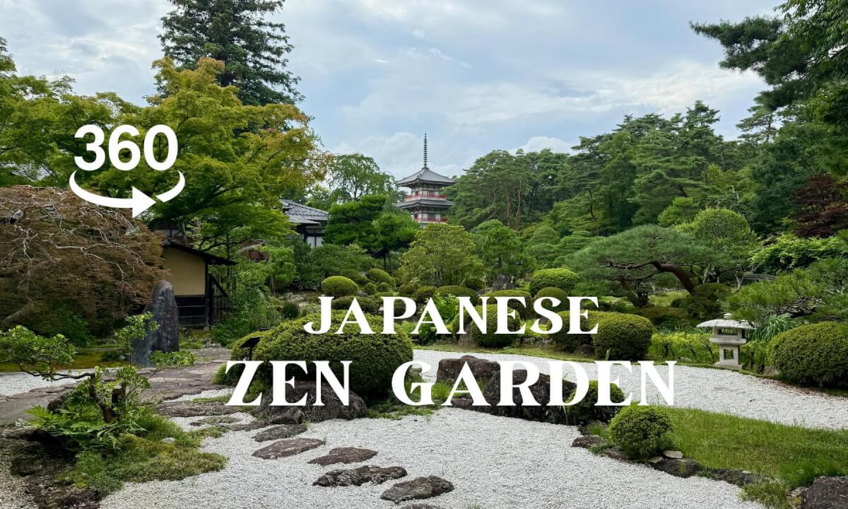 【JAPAN VR360】 Peaceful Summer in Sendai Rinnōji Garden | 360° Zen Garden