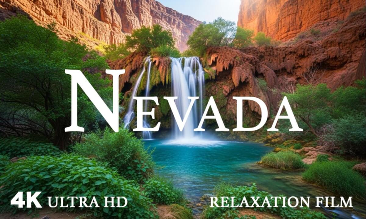 Nevada 4K – Relaxing Scenery & Hidden Gems with Calming Music