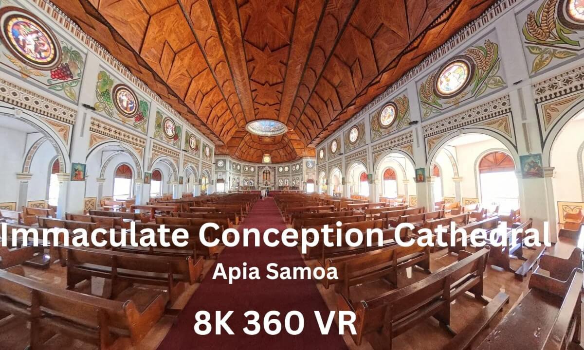 Inside Apia Samoa’s Stunning Cathedral in 360° | Cruise Travel Vlog in ...