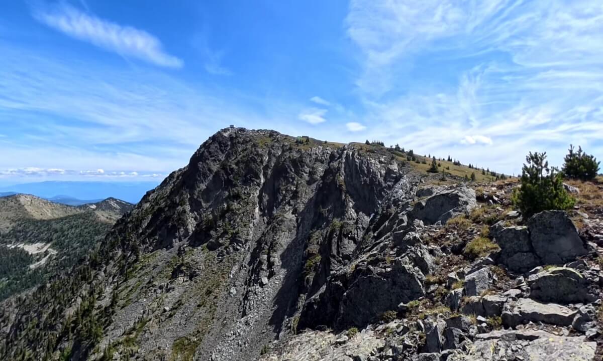 Hike up Old Glory Mountain from the Tree Line to the Summit near ...