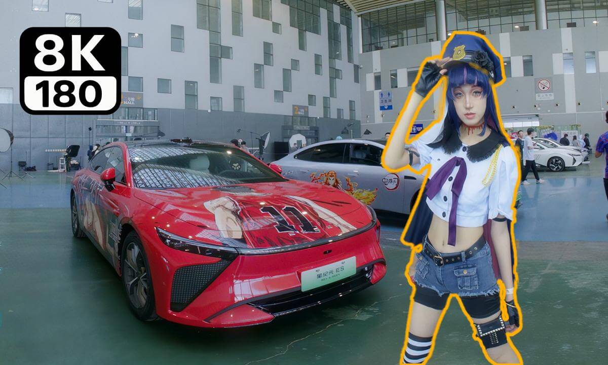 Cosplay exhibition and car show - Physics - VR Video | DeoVR