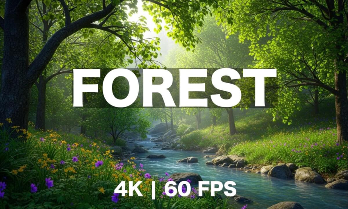 Feel Nature’s Gentle Touch in the Forest 🌲 - 4K 60FPS Escape