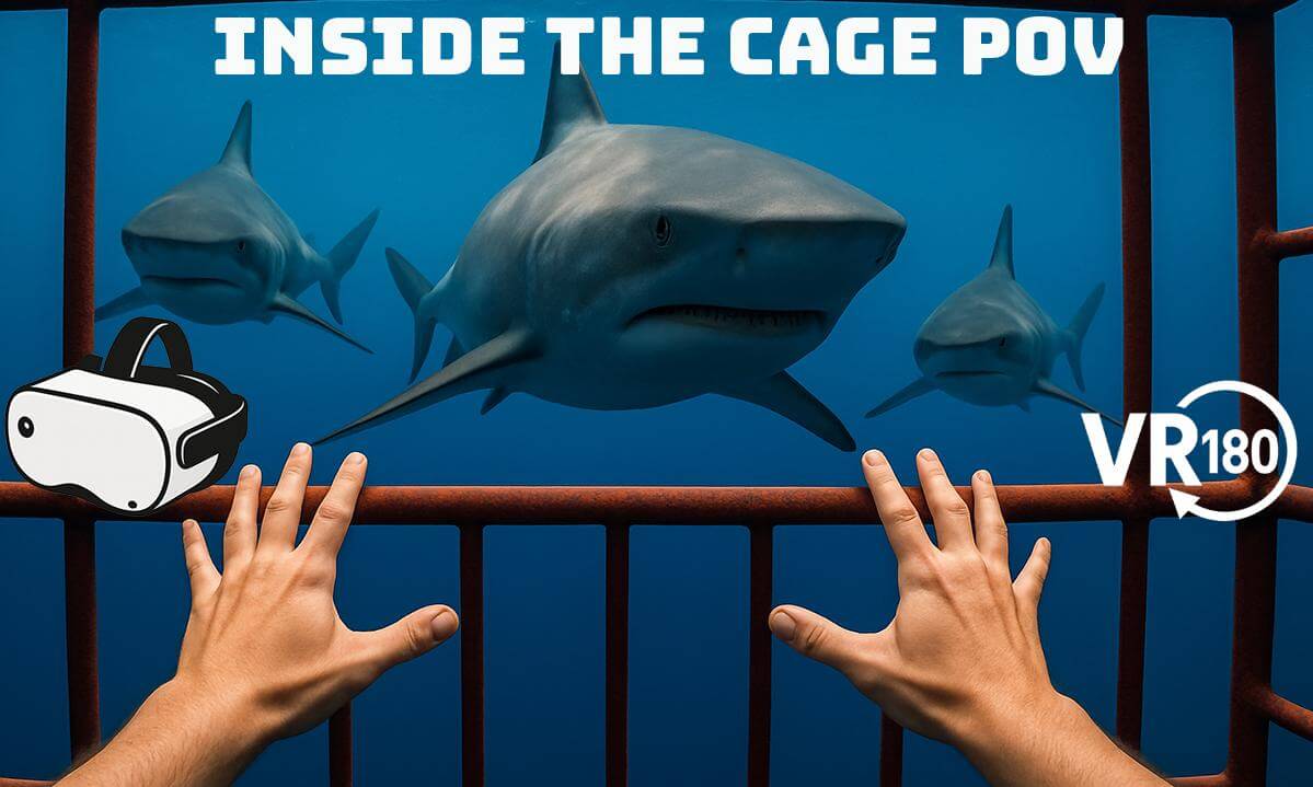 Ever Wonder What It’s Like Inside a Shark Cage? | 180° VR Dive in Hawaii