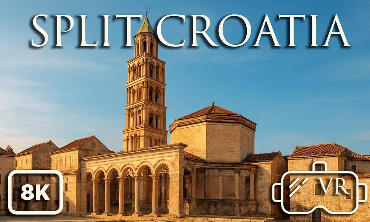Walking Through Split Croatia in Stunning 8K VR 180 | Enjoy Ancient ...