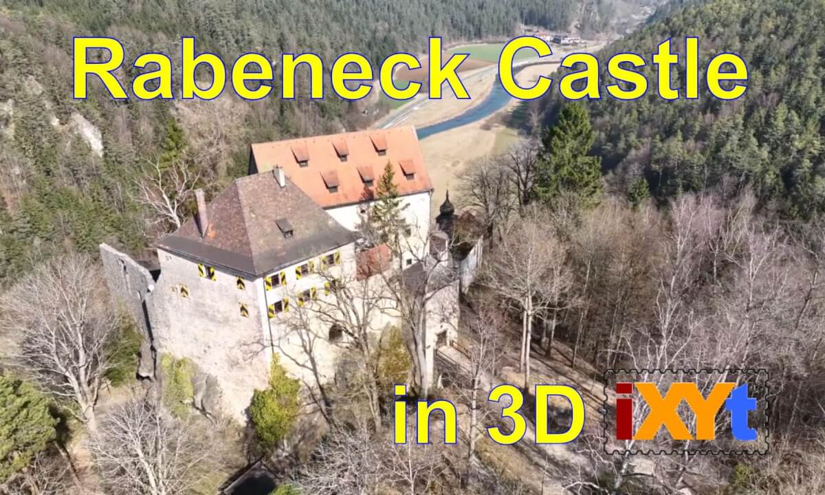 Rabeneck Castle , Bavaria, Germany in 3D SBS LR relax video for VR