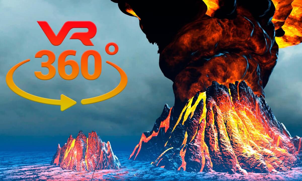 Volcano Eruption VR 360° - VR360 - VR Video | DeoVR