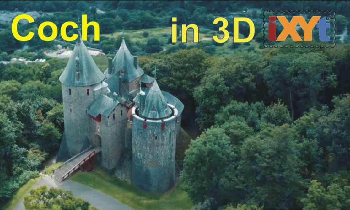 Castell Coch , Tongwynlais, Wales, UK in 3D SBS LR relax video for VR
