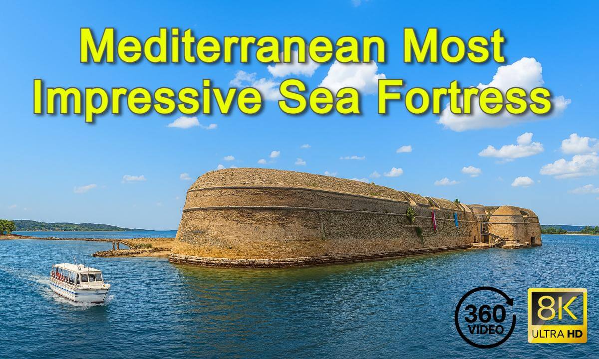 🏰 St. Nicholas - Mediterranean Most Impressive Sea Fortress - 360° 8K ...
