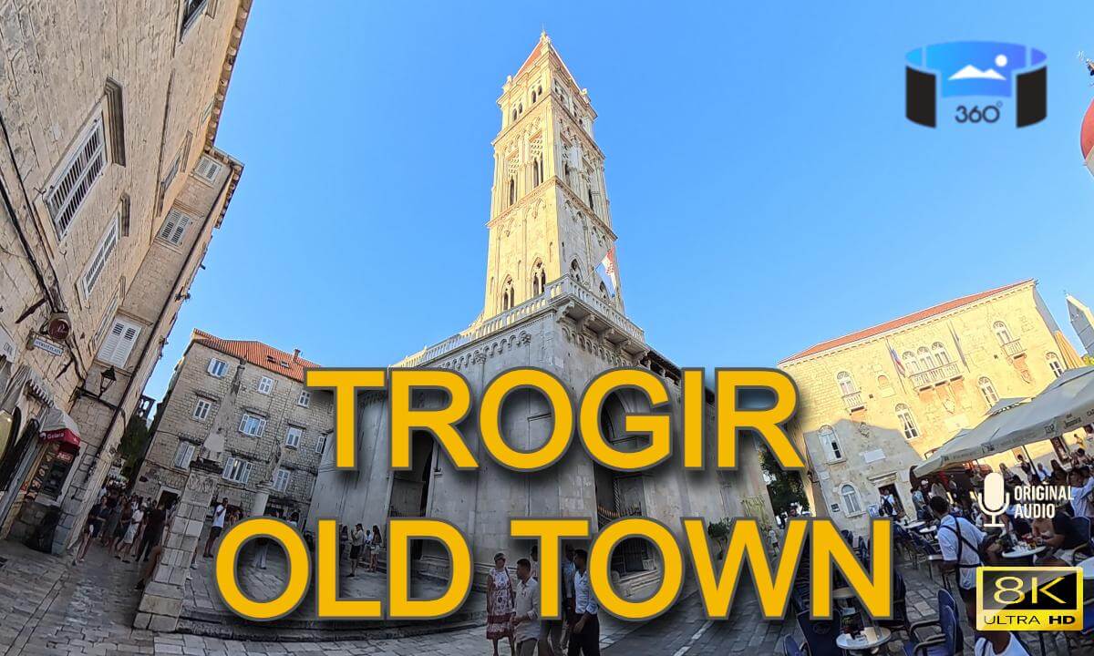 🇭🇷 Trogir Croatia Old Town 360° Virtual Tour 🏰 | DeoVR
