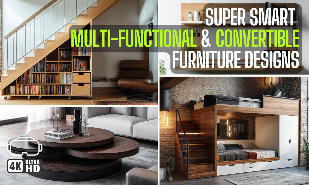 Brilliant Multi-Functional & Convertible Furniture in 4K VR – Smart ...
