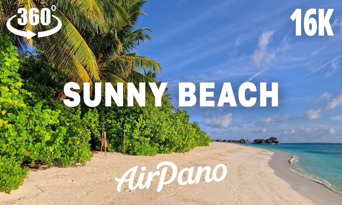 Sunny Beach. VR Relaxation - AirPano VR - VR Video | DeoVR