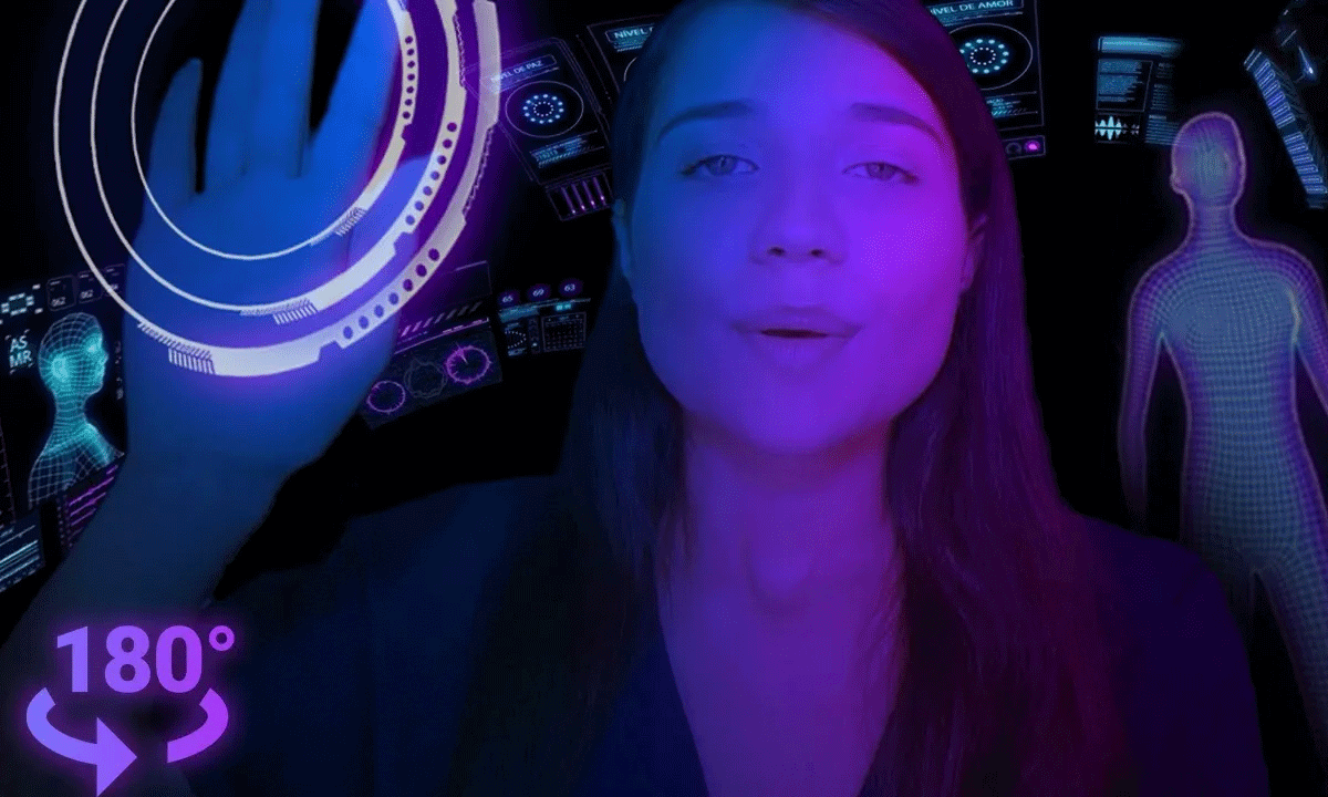 180º FUTURISTIC ASMR BODY SCAN: RELAXING IMMERSIVE VR MEDITATION (360º audio) English Voice Over