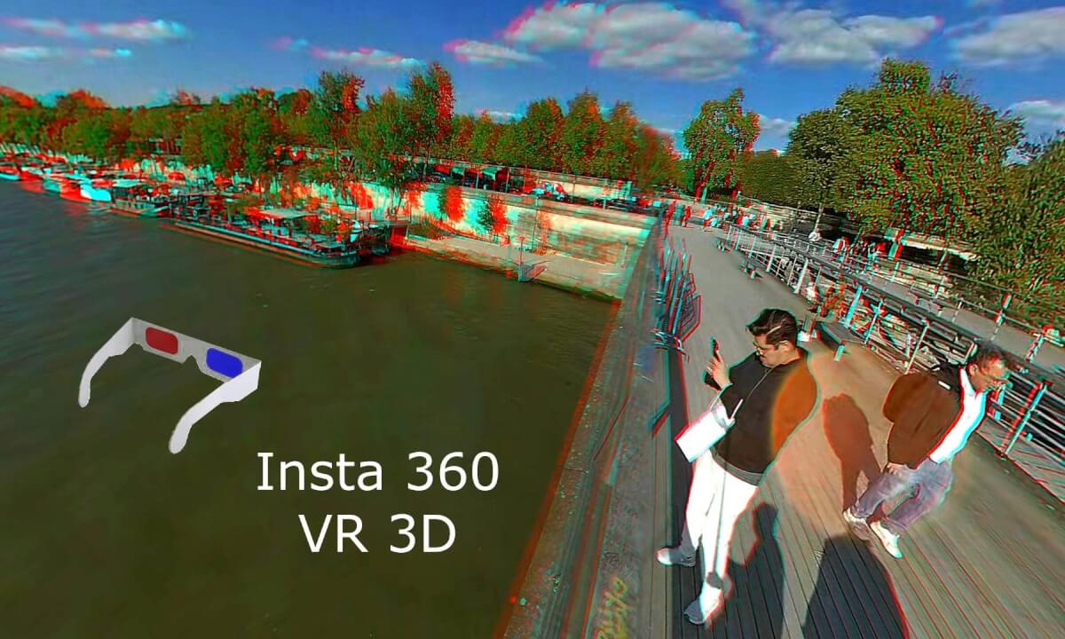 Insta 360 One X - 5.7K VR 3D anaglyph conversion - minHirig