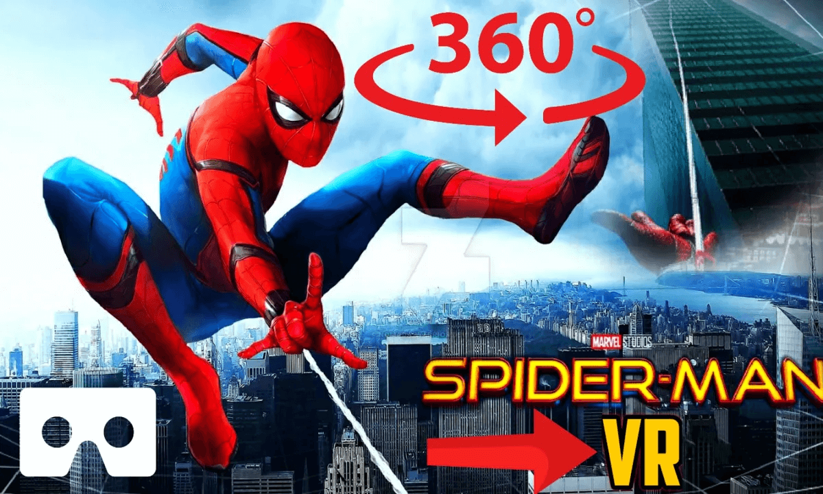360° SPIDERMAN WEB SLINGING Virtual Reality Experience
