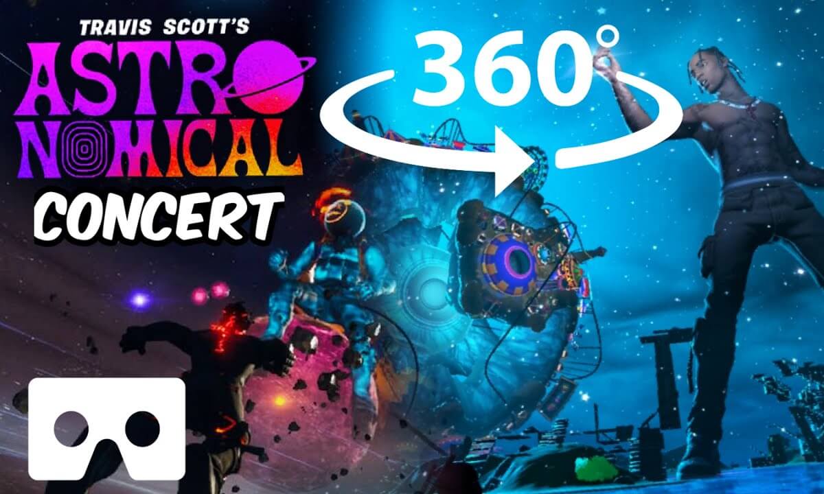360° Travis Scott Astronomical Fortnite Concert in VR | Live Music Event
