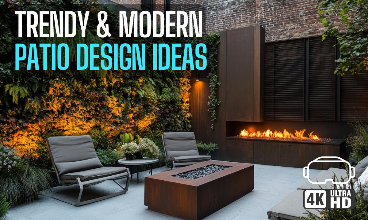 100+ Trendy Modern Patio Design Ideas in 4K VR – Plan Your Stunning ...