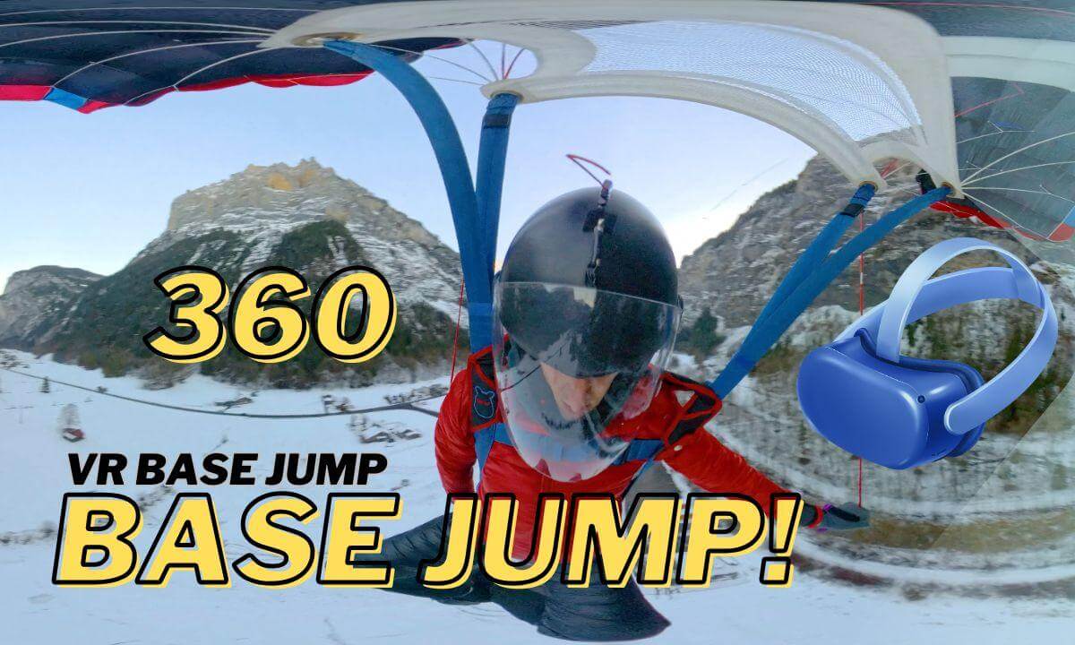 The Craziest 360° BASE Jump in Switzerland! | DeoVR