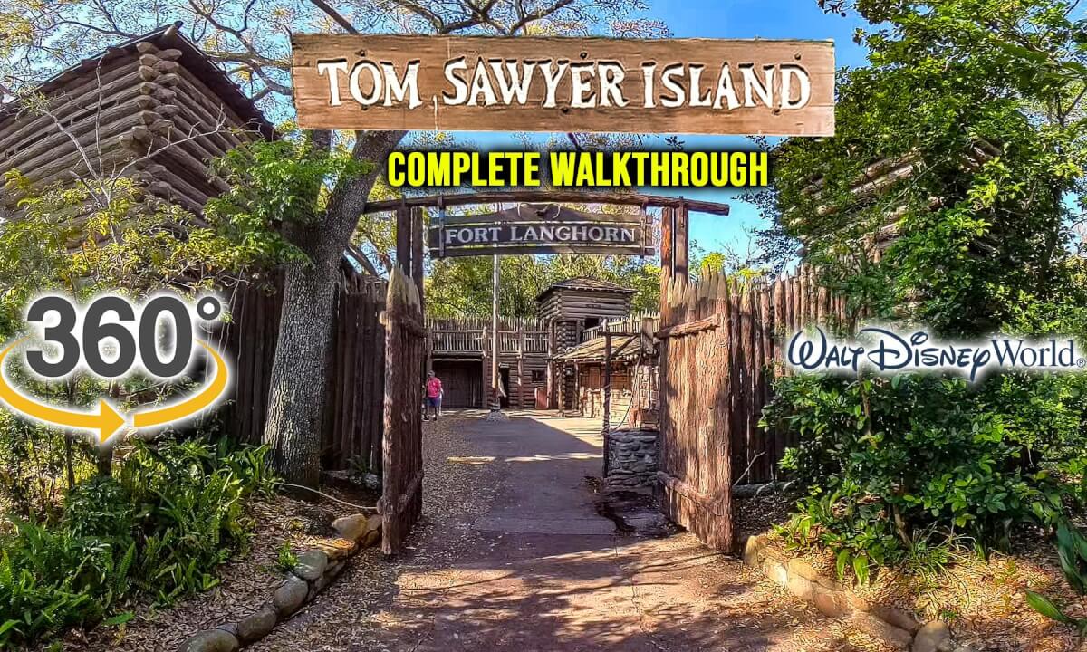 VR 360 Tom Sawyer Island Complete Walkthrough Magic Kingdom Walt Disney ...