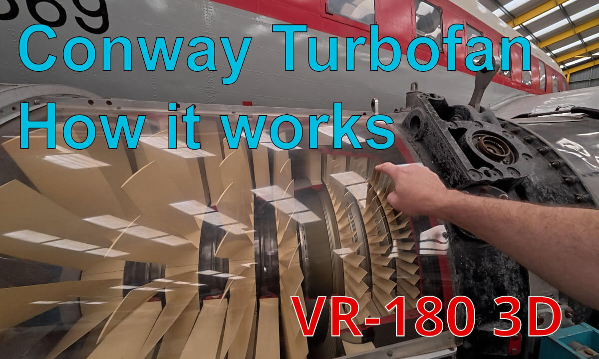 How a Conway Turbofan Engine works | DeoVR