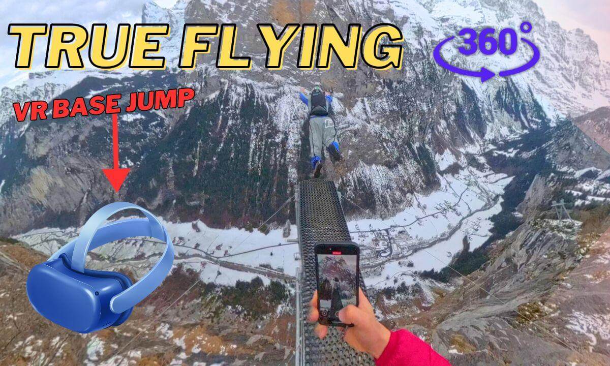 BASE Jumping a 2100-Foot Cliff in Lauterbrunnen | 360° VR Experience