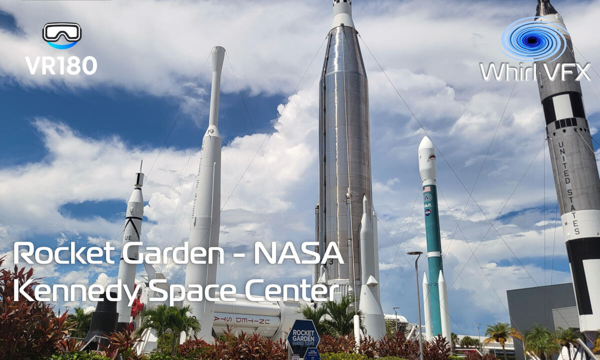 VR180 8K | NASA Kennedy Space Center Rocket Garden | 3D Immersive Tour