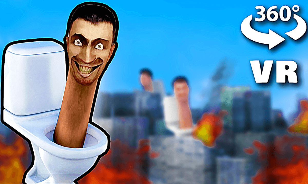 Skibidi Toilet 360° VR - VR Planet - VR Video | DeoVR