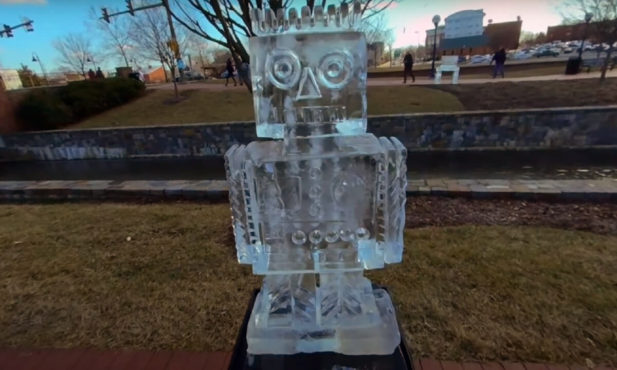 The Ice Sculptures of Frederick Fire in Ice Event 2022 3D 180 VR